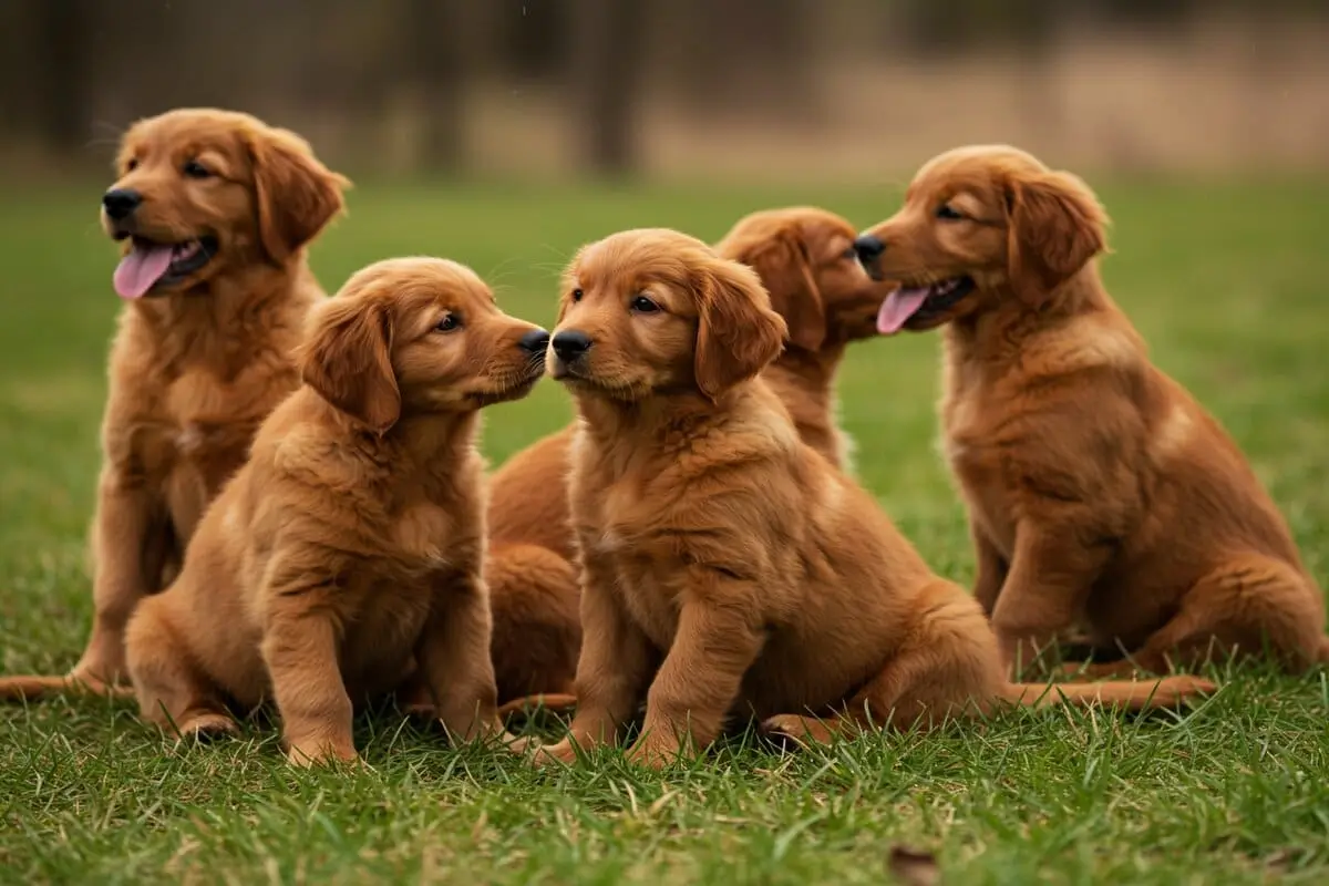 red golden retriever puppies : Complete Guide and Care Tips